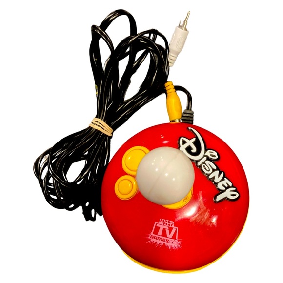 Disney Plug And Play TV Games Jakks Pacific Red & Yellow Controller ...